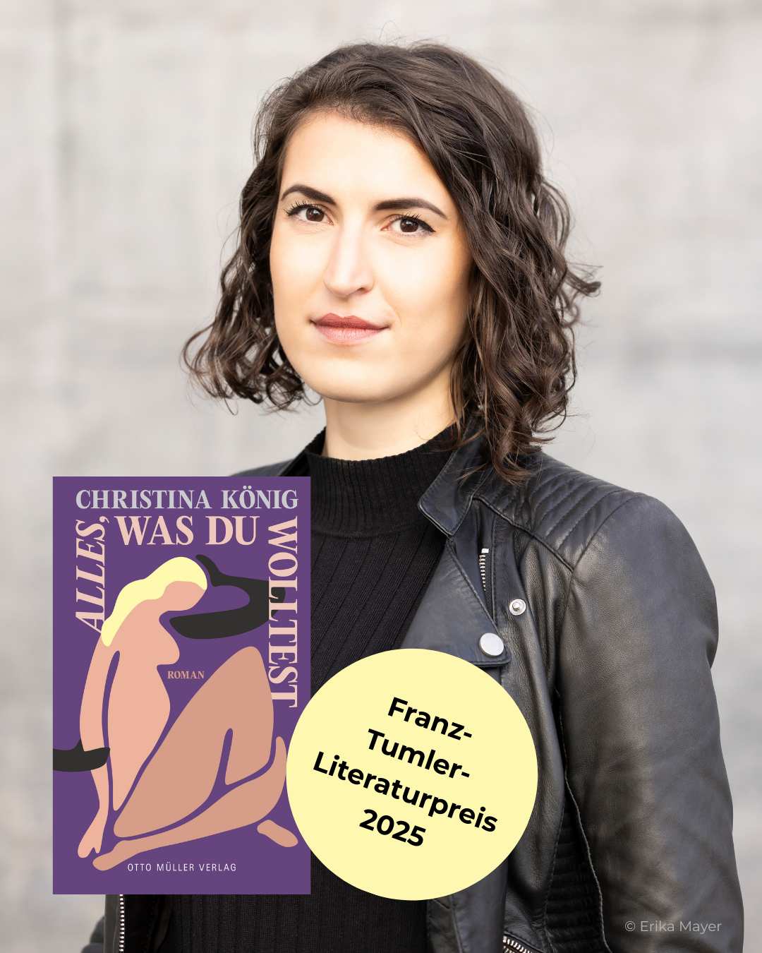 Christina König ausgezeichnet mit dem Franz-Tumler-Literaturpreis 2025 - Otto Müller Verlag Salzburg